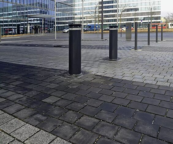 Poller NYONS - automatisch versenkbar | Versenkbare Poller ...